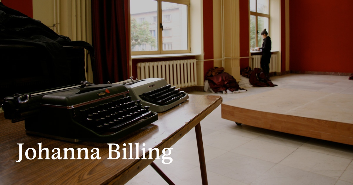 Johanna Billing — Biography
